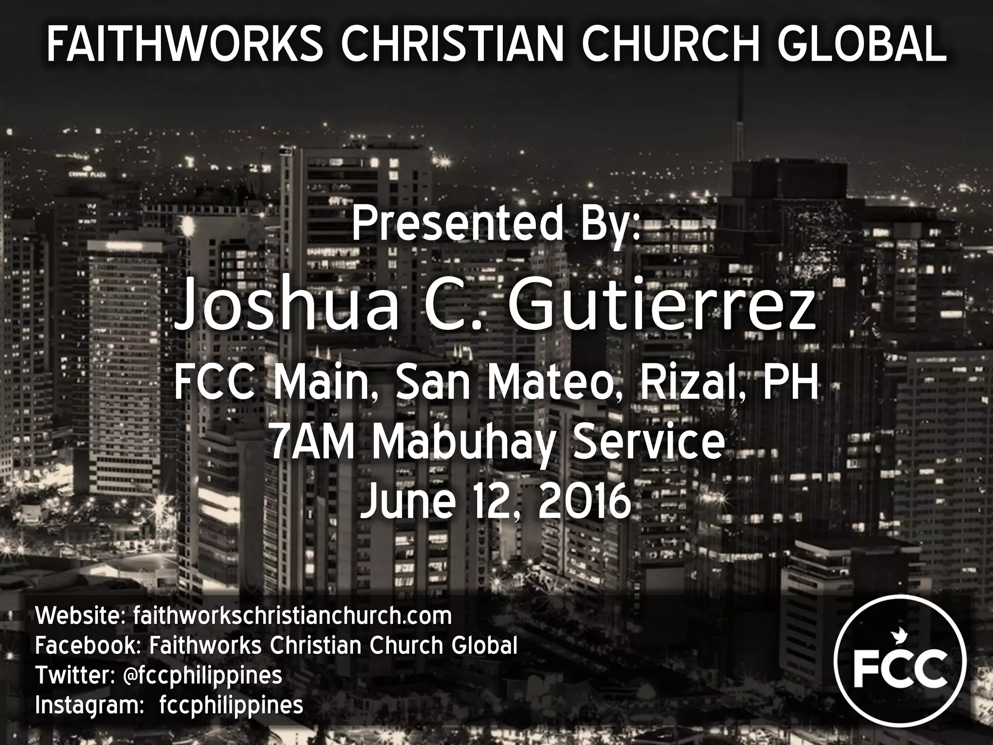 FATHERS DAY - YAN ANG TATAY KO - PTR. JOSHUA GUTIERREZ - 7AM MABUHAY SERVICE | PDF