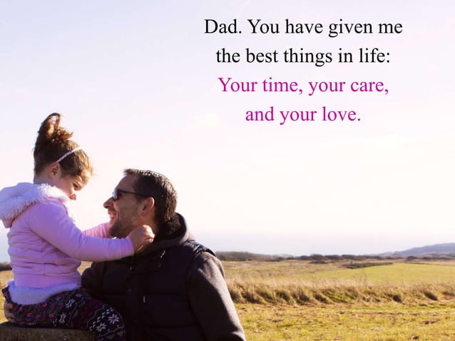 14+ Cute Fathers Day Quotes From Daughter to Her Dad | PPT