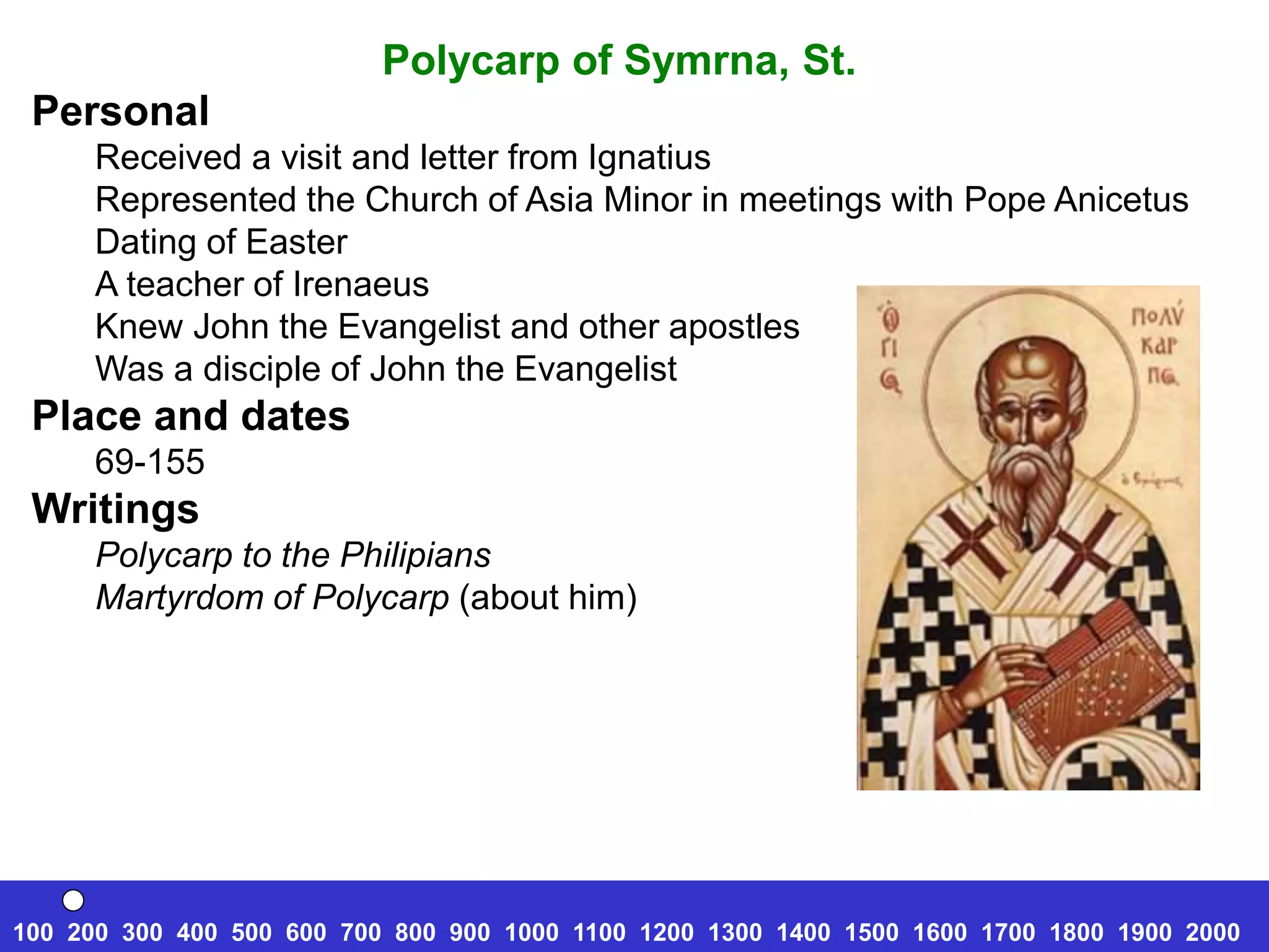The Apostolic Fathers; The Post-Apostolic Fathers; | PPT