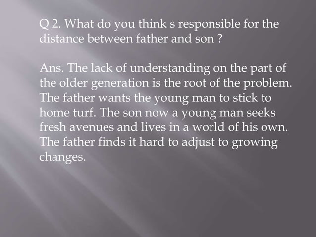 Father to son | PPTX