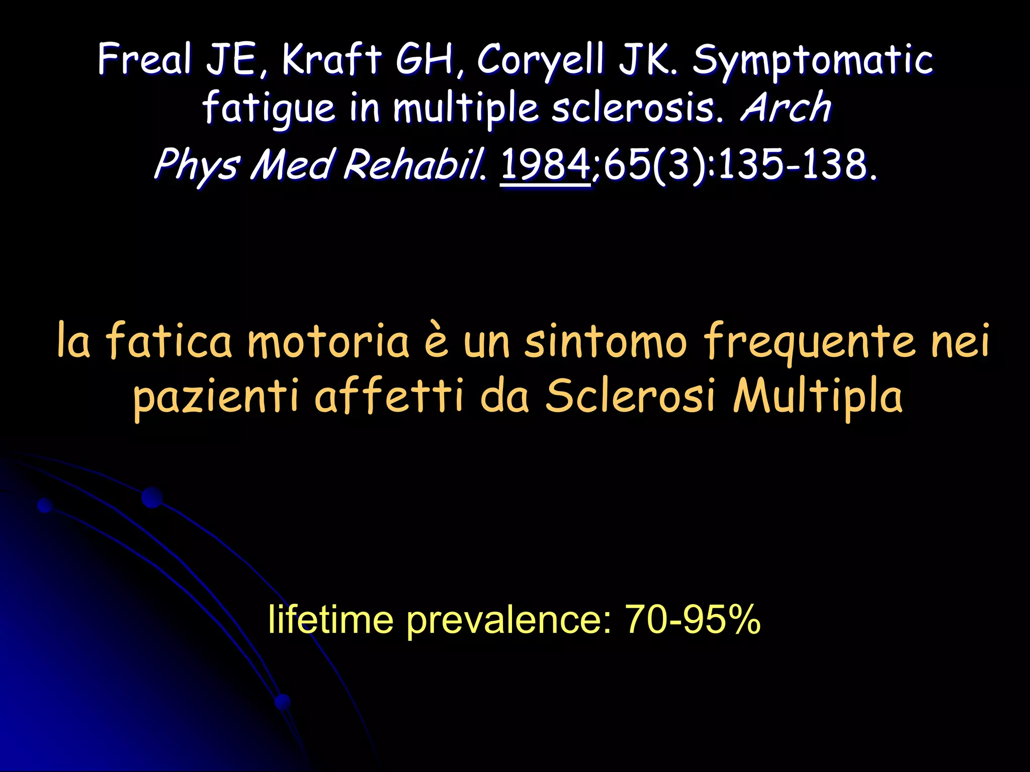 Fatica cognitiva - SCAN Onlus | PDF