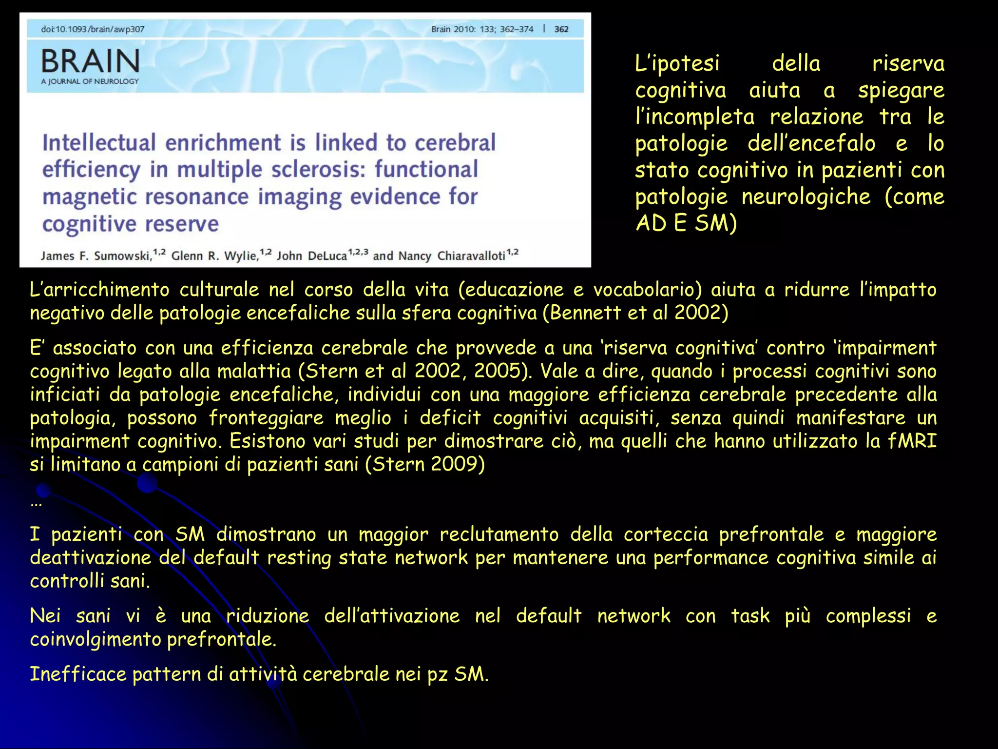 Fatica cognitiva - SCAN Onlus | PDF