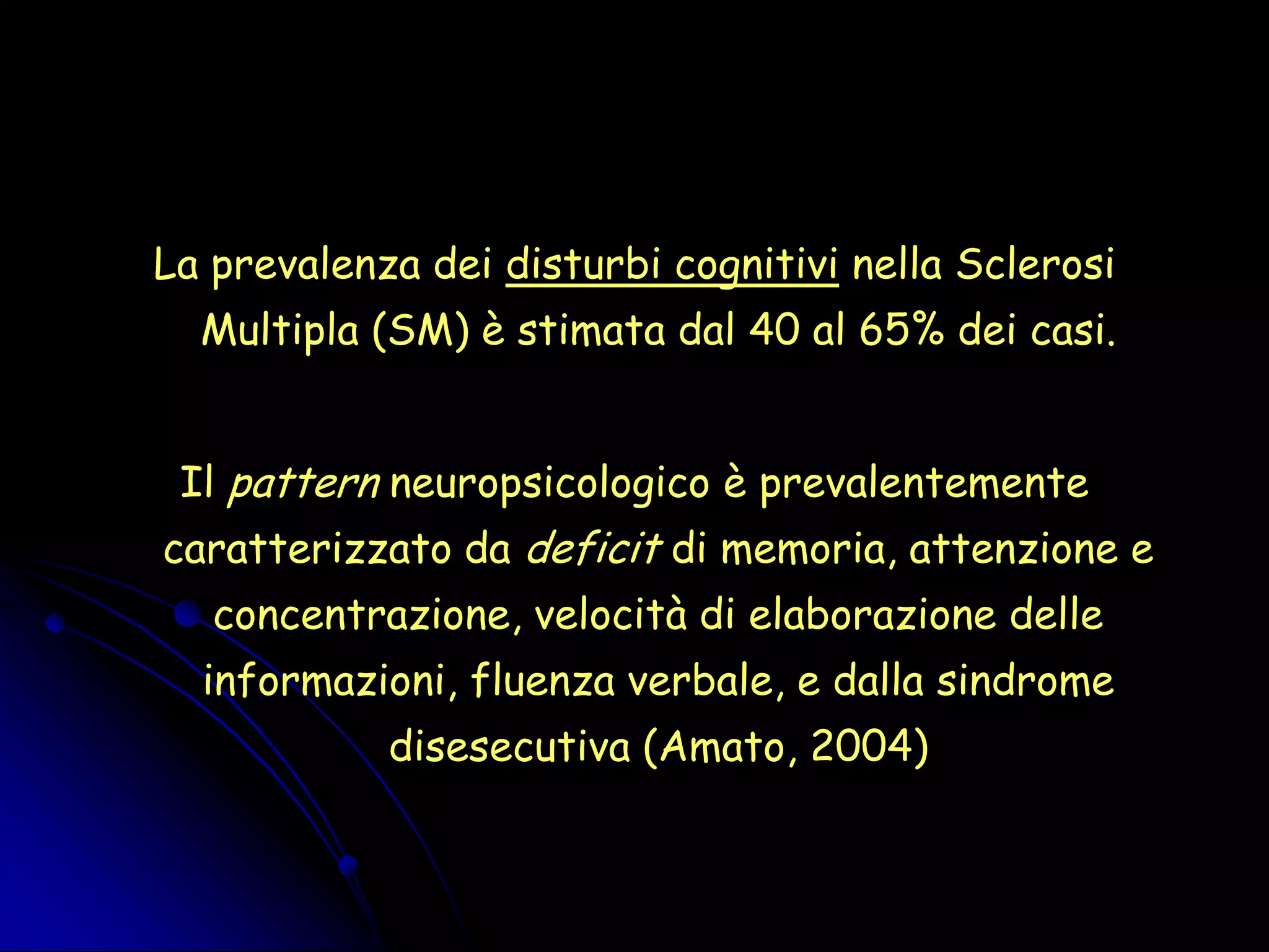 Fatica cognitiva - SCAN Onlus | PDF