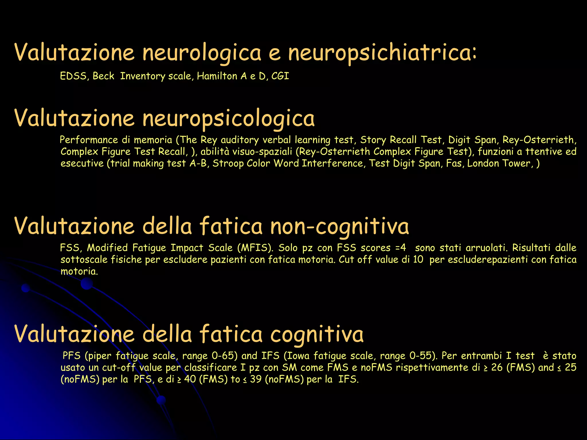 Fatica cognitiva - SCAN Onlus | PDF