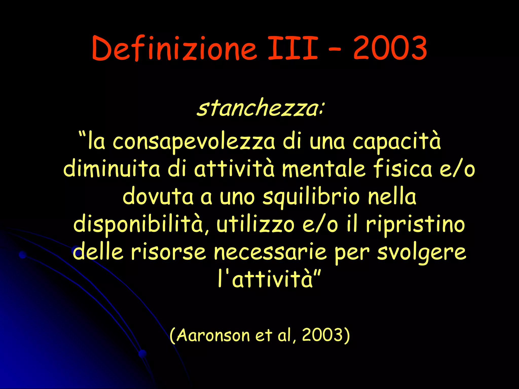 Fatica cognitiva - SCAN Onlus | PDF