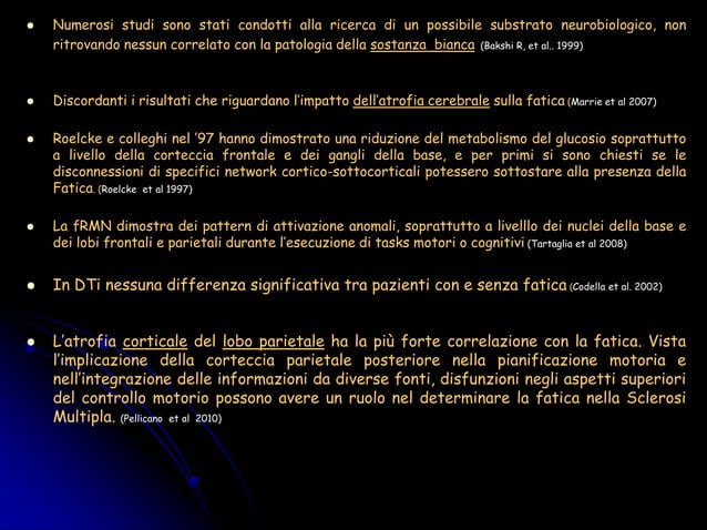 Fatica cognitiva - SCAN Onlus | PDF