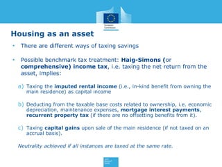 Housing taxation: efficiency and equity | PPT
