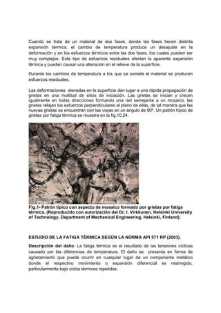Fatiga termica para la exposicion | PDF
