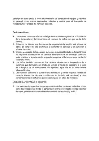 Fatiga termica para la exposicion | PDF