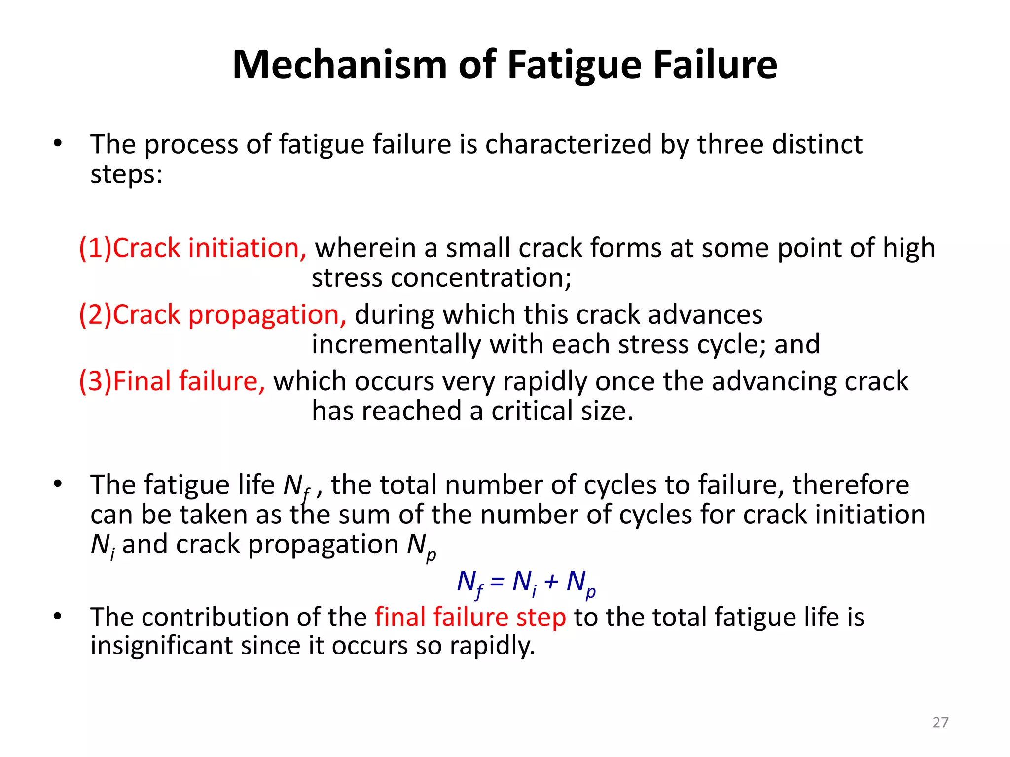Fracture Mechanics & Failure Analysis: Lecture Fatigue | PPTX