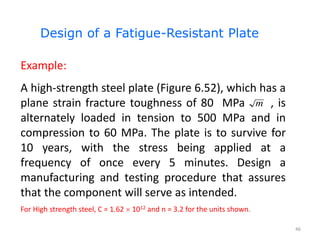 Fracture Mechanics & Failure Analysis: Lecture Fatigue | PPTX