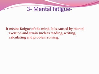 Fatigue | PPTX