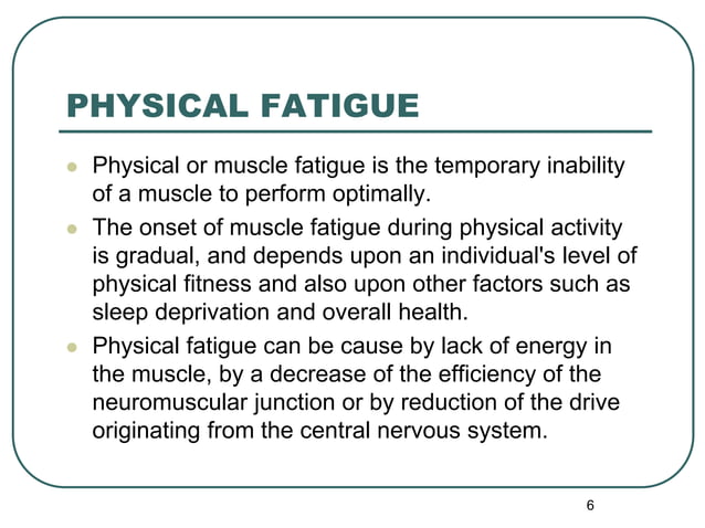 Fatigue | PPT