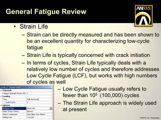 Dynamic (Fatigue) Analysis in ANSYS Workbench | PDF