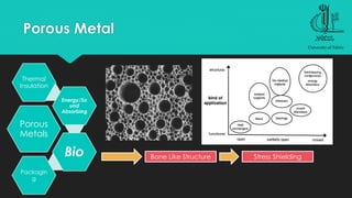 Fatigue behavior of porous metallic biomaterials presentation | PDF