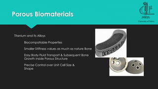 Fatigue behavior of porous metallic biomaterials presentation | PDF