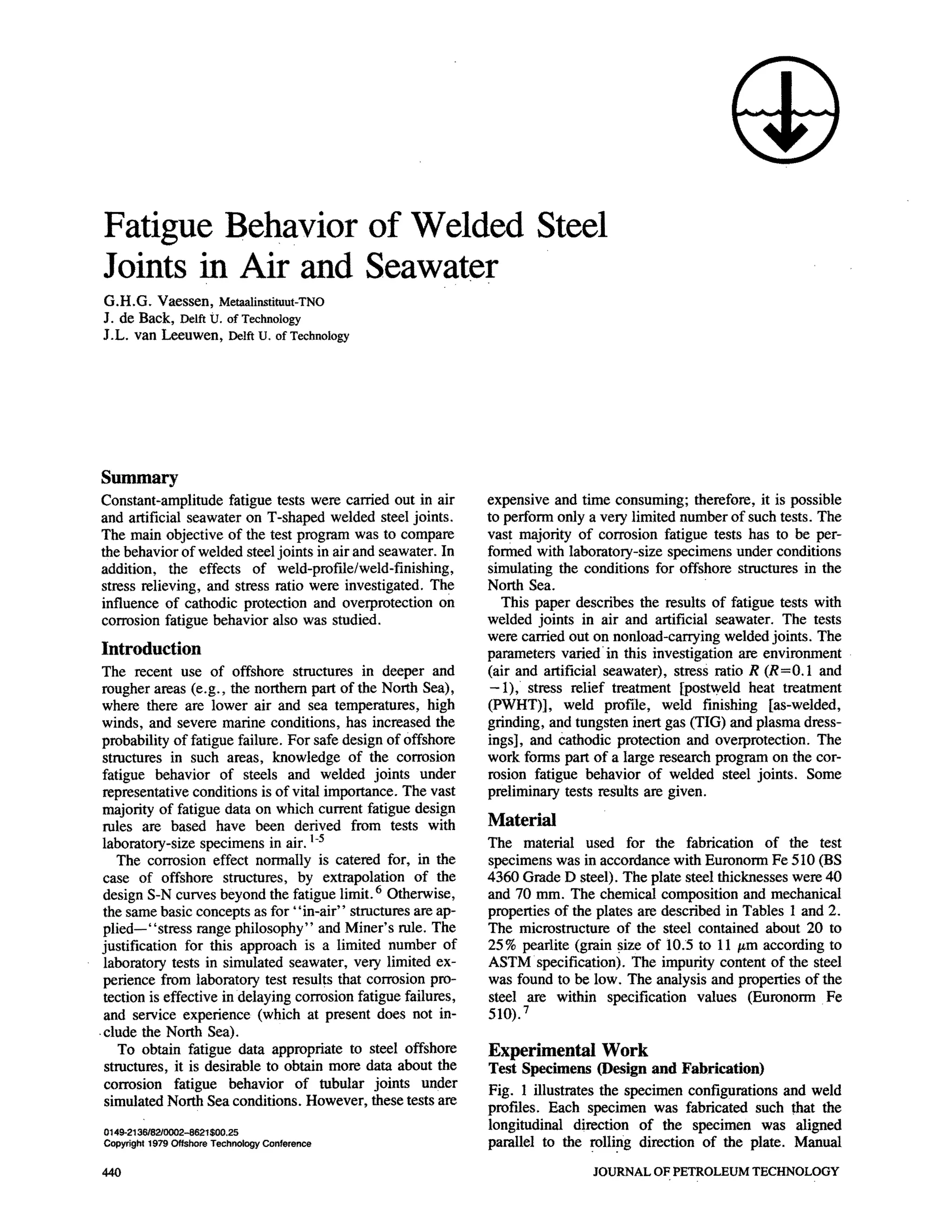 Fatigue behavior of welded steel | PDF