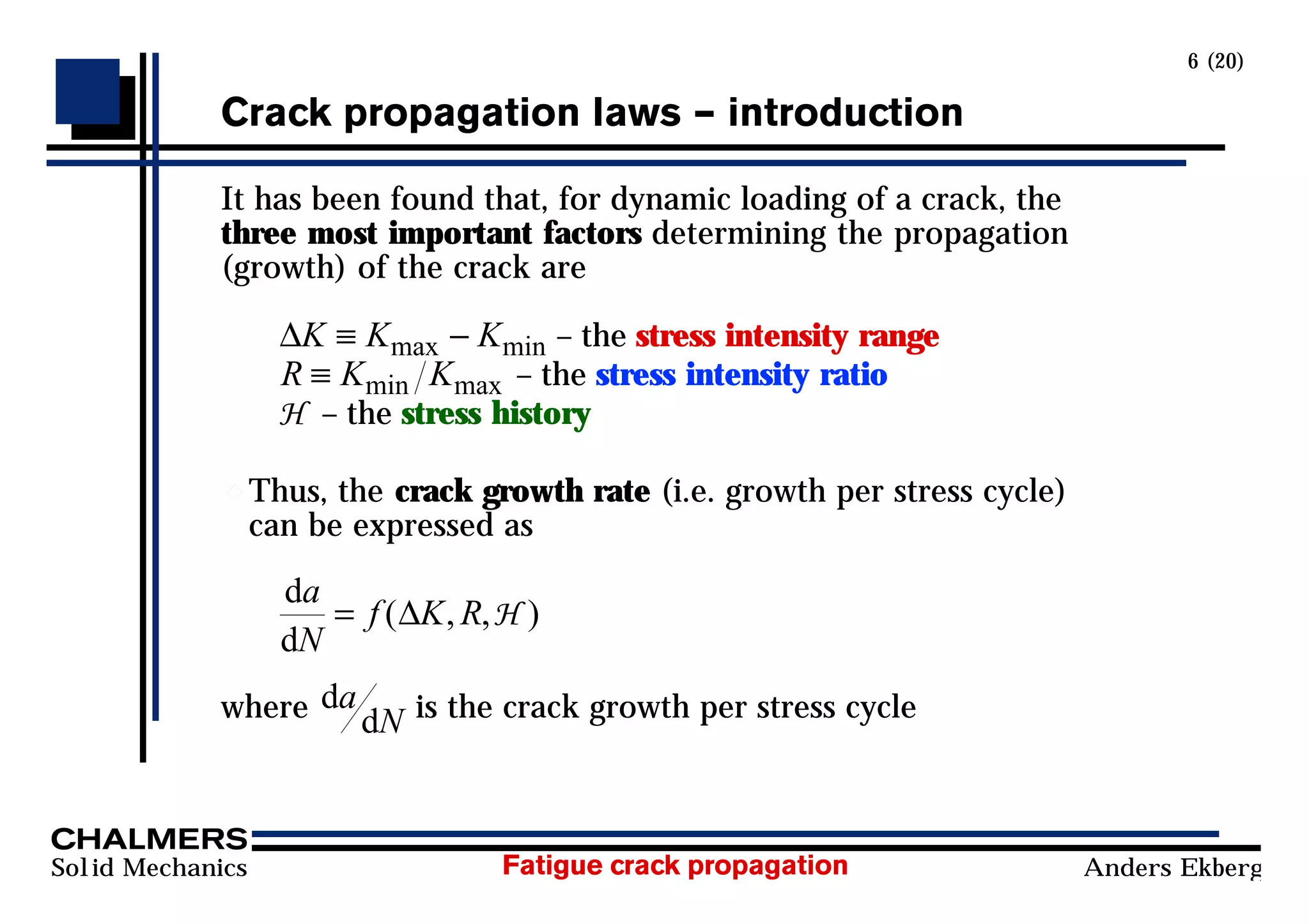 Fatigue Crack Propagation Pdf