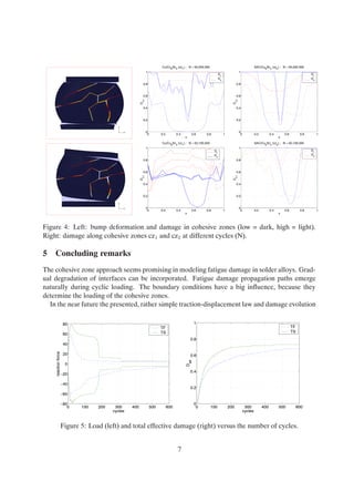 simulation of fatigue damage in solder joints using cohesive zones | PDF | Physics | Science