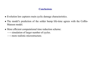 Fatigue damage in solder joint interconnects - presentation | PDF