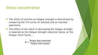 Fatigue Hibbeler Strength Of Materials failure of materials | PPTX