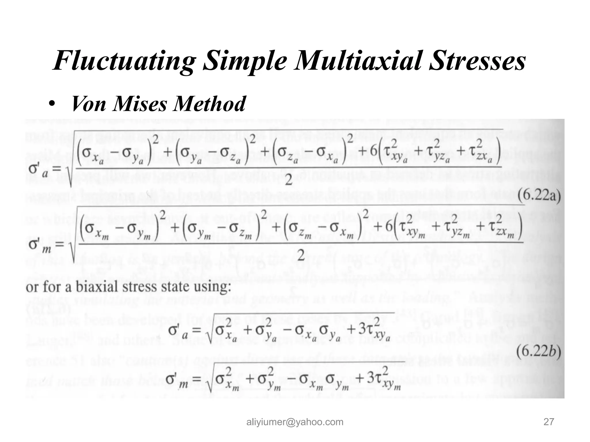 Fatigue failure lecture notes | PDF