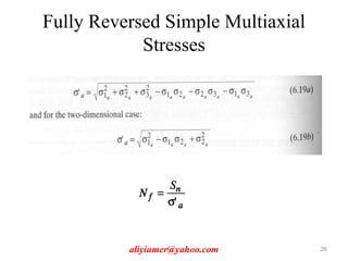 Fatigue failure lecture notes | PDF