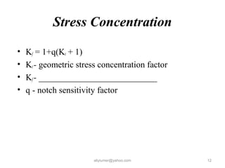Fatigue failure lecture notes | PPT