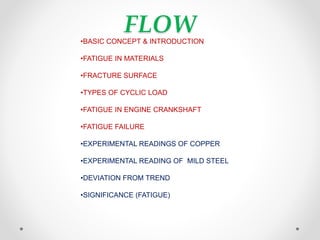 Fatigue Mechanics of Materials | PPTX