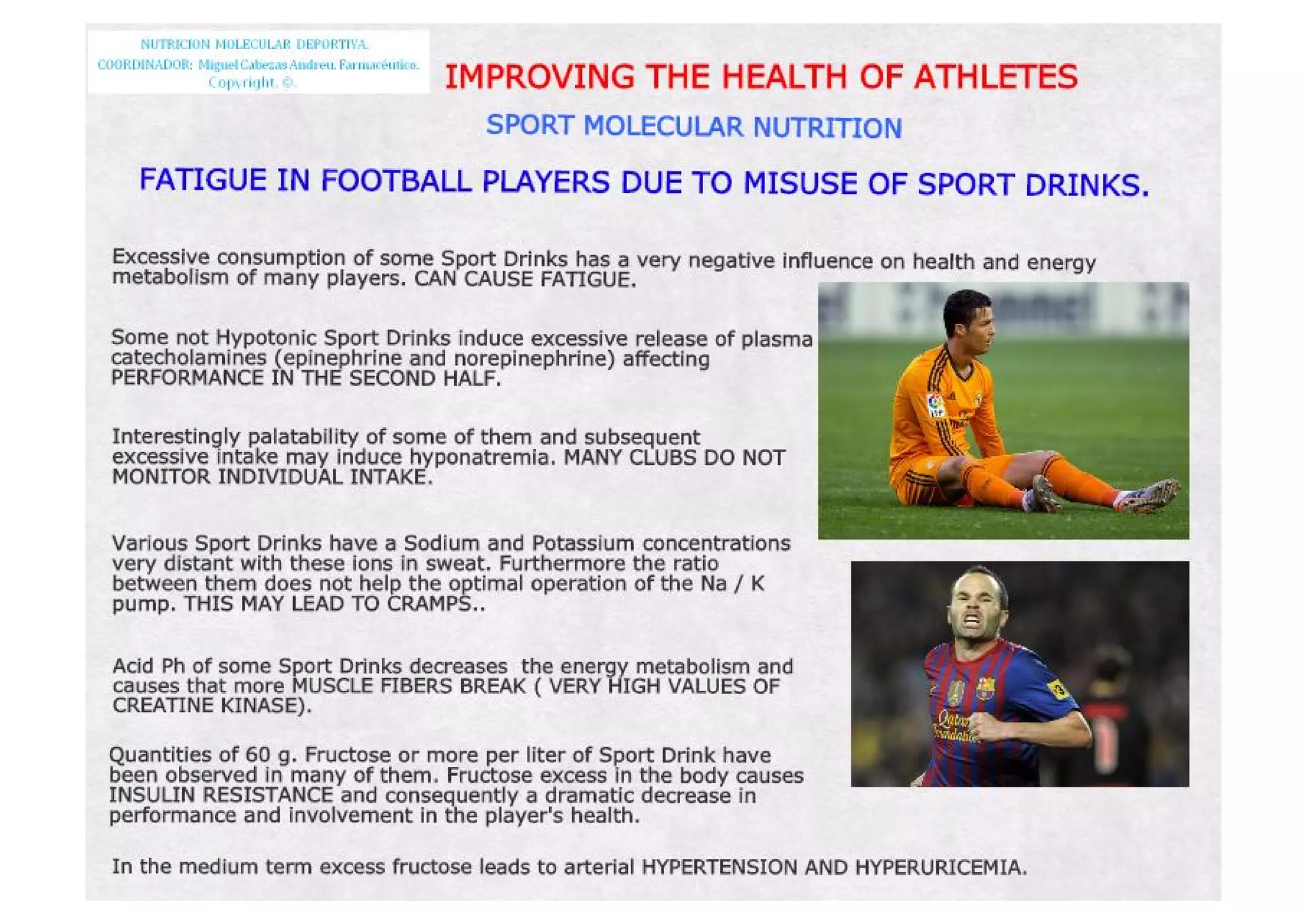 Fatigue in football players due to misuse of sport drinks | PDF