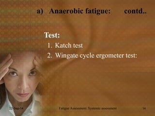 Fatigue assessment | PPT | Lung and Respiratory Health | Diseases and ...