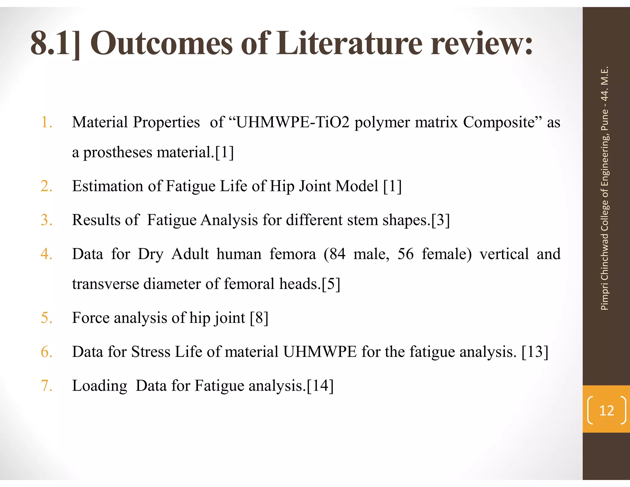 Fatigue life estimation of Human artificial hip joint based on modeling ...