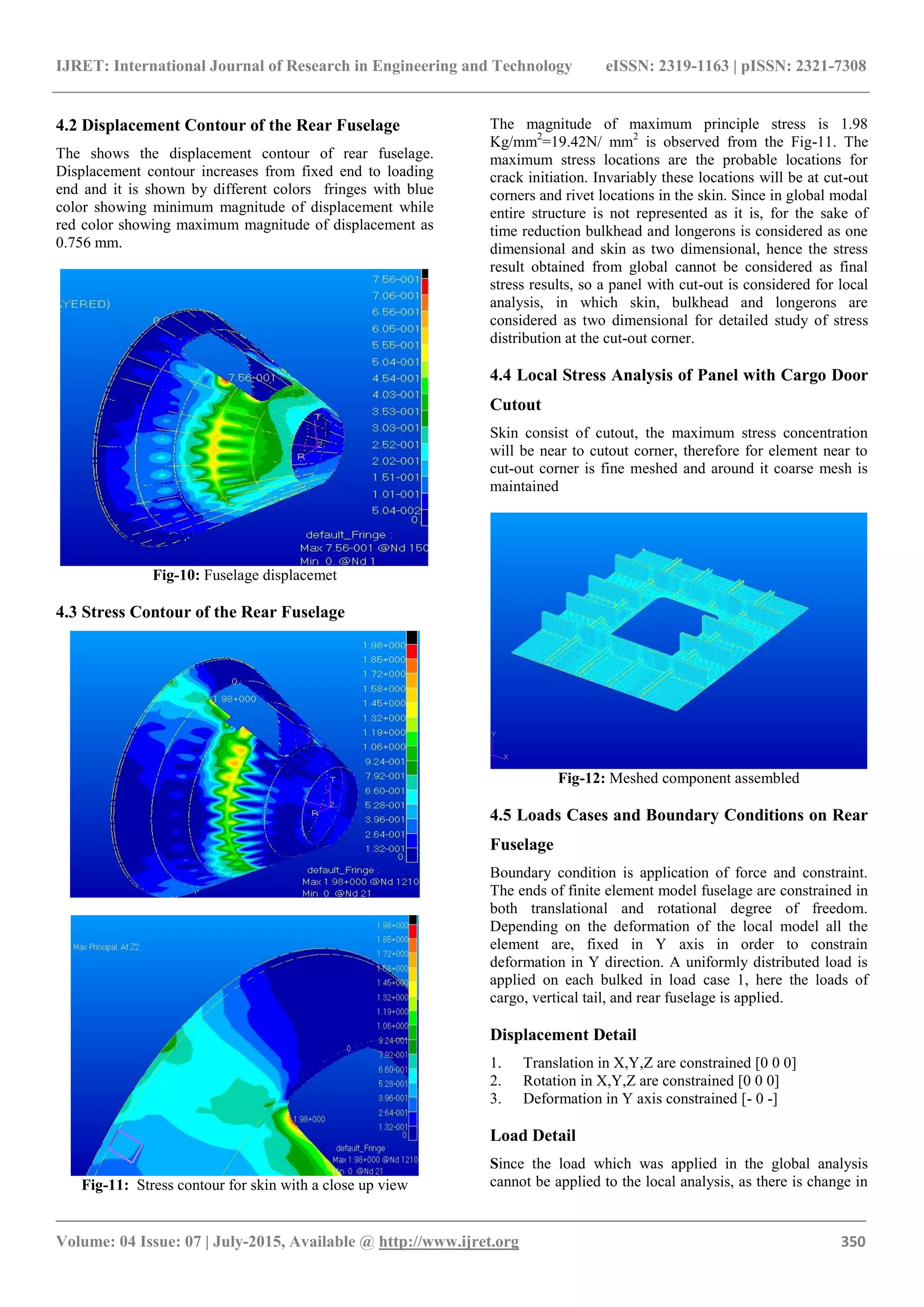 Fatigue life estimation of rear fuselage structure of an aircraft | PDF ...