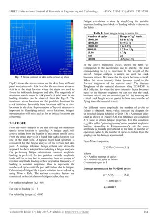 Fatigue life estimation of rear fuselage structure of an aircraft | PDF