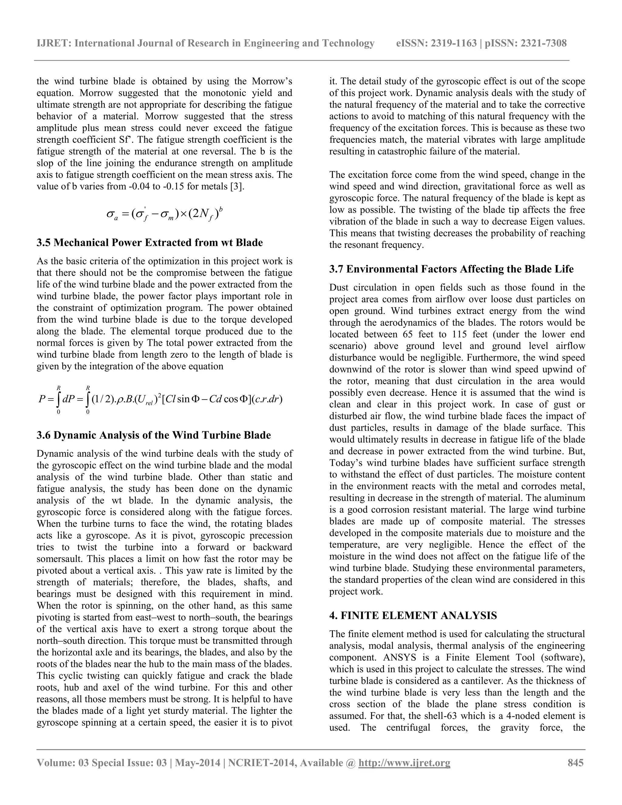 Fatigue life optimization of wind turbine blade | PDF