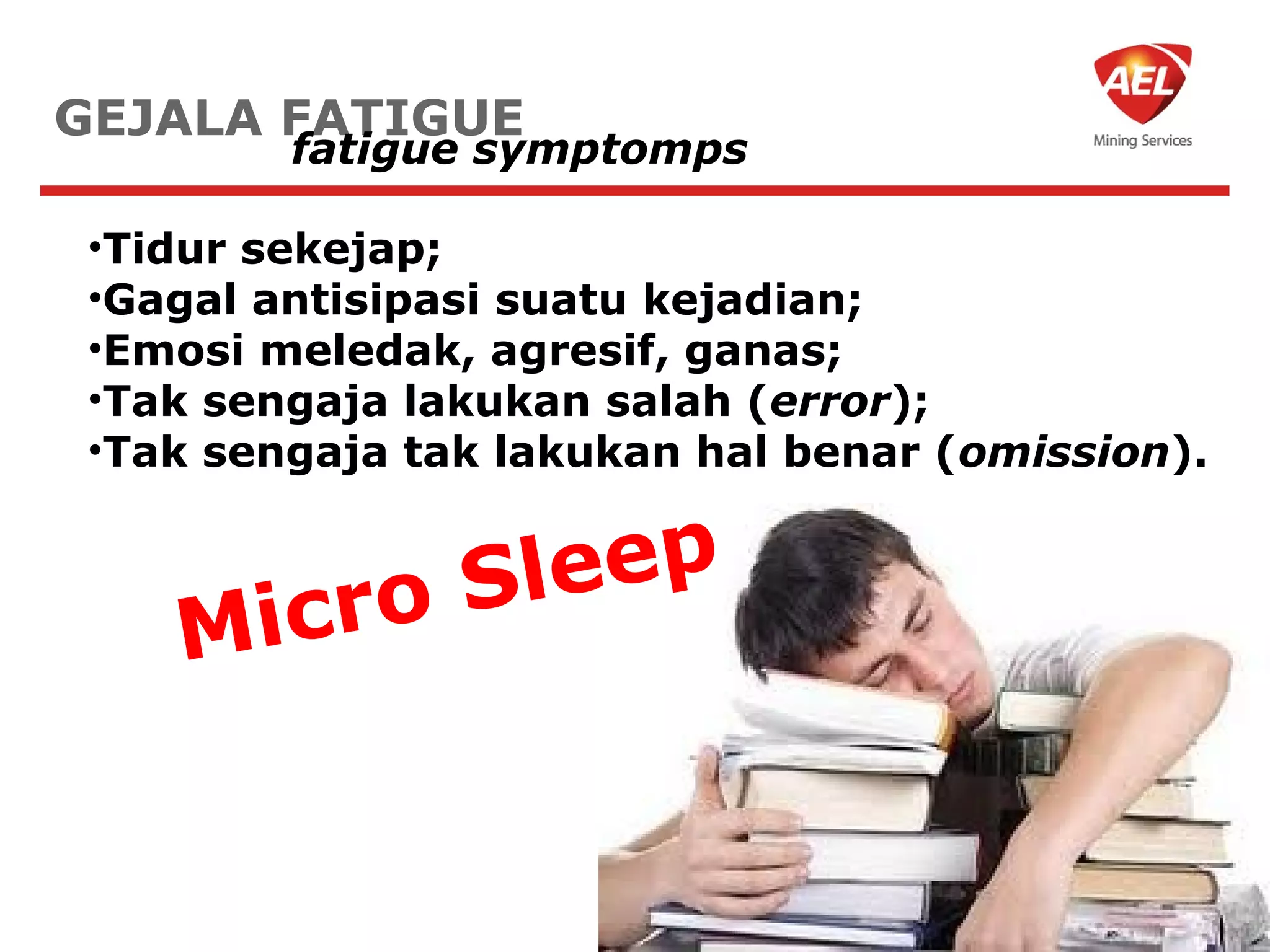 Fatigue management (2013) | PPT