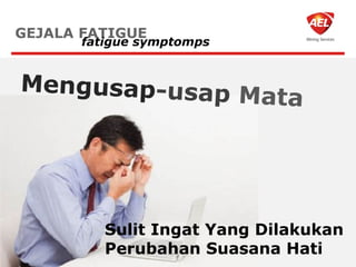 Fatigue management (2013) | PPT