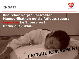 Fatigue management (2013) | PPT
