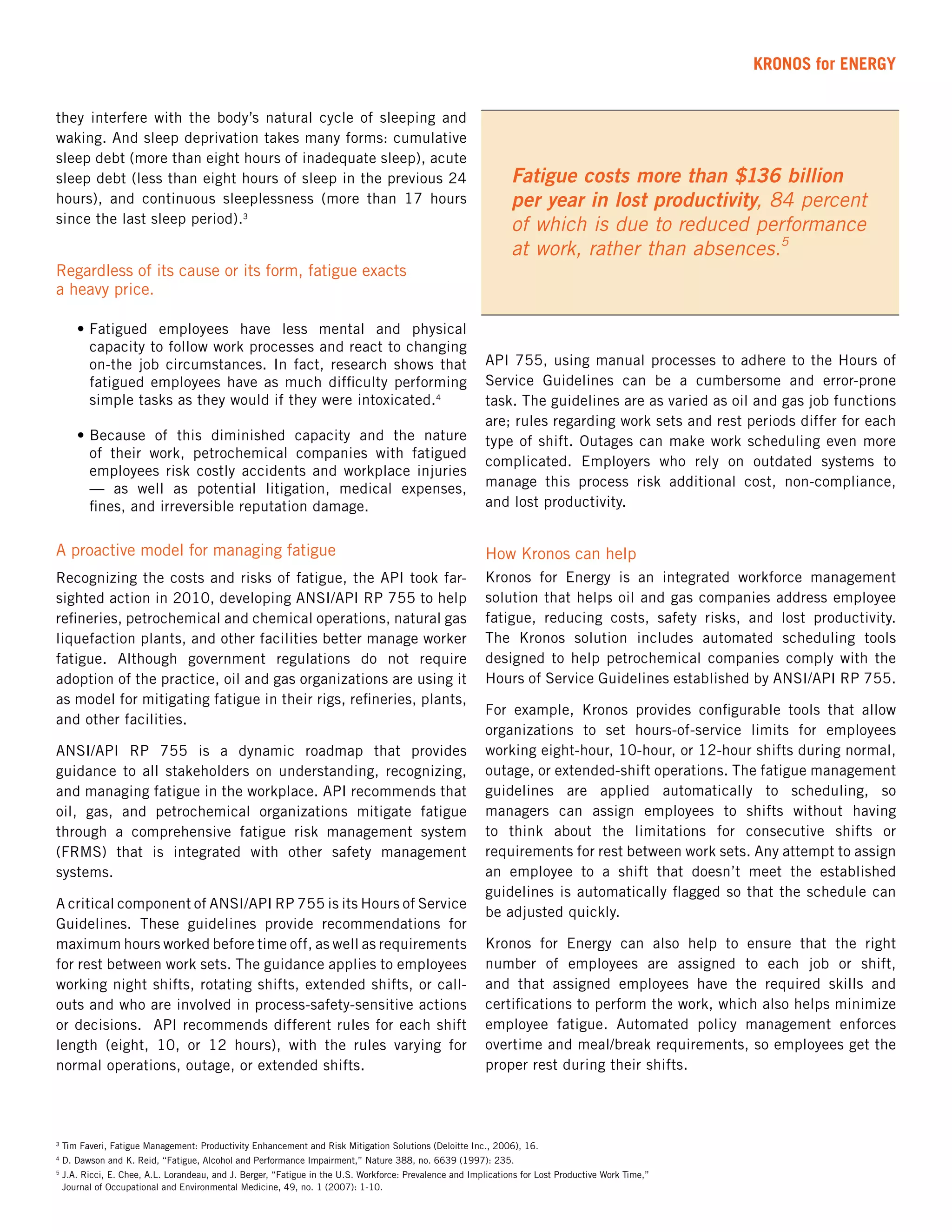 Fatigue Management in O&G | PDF