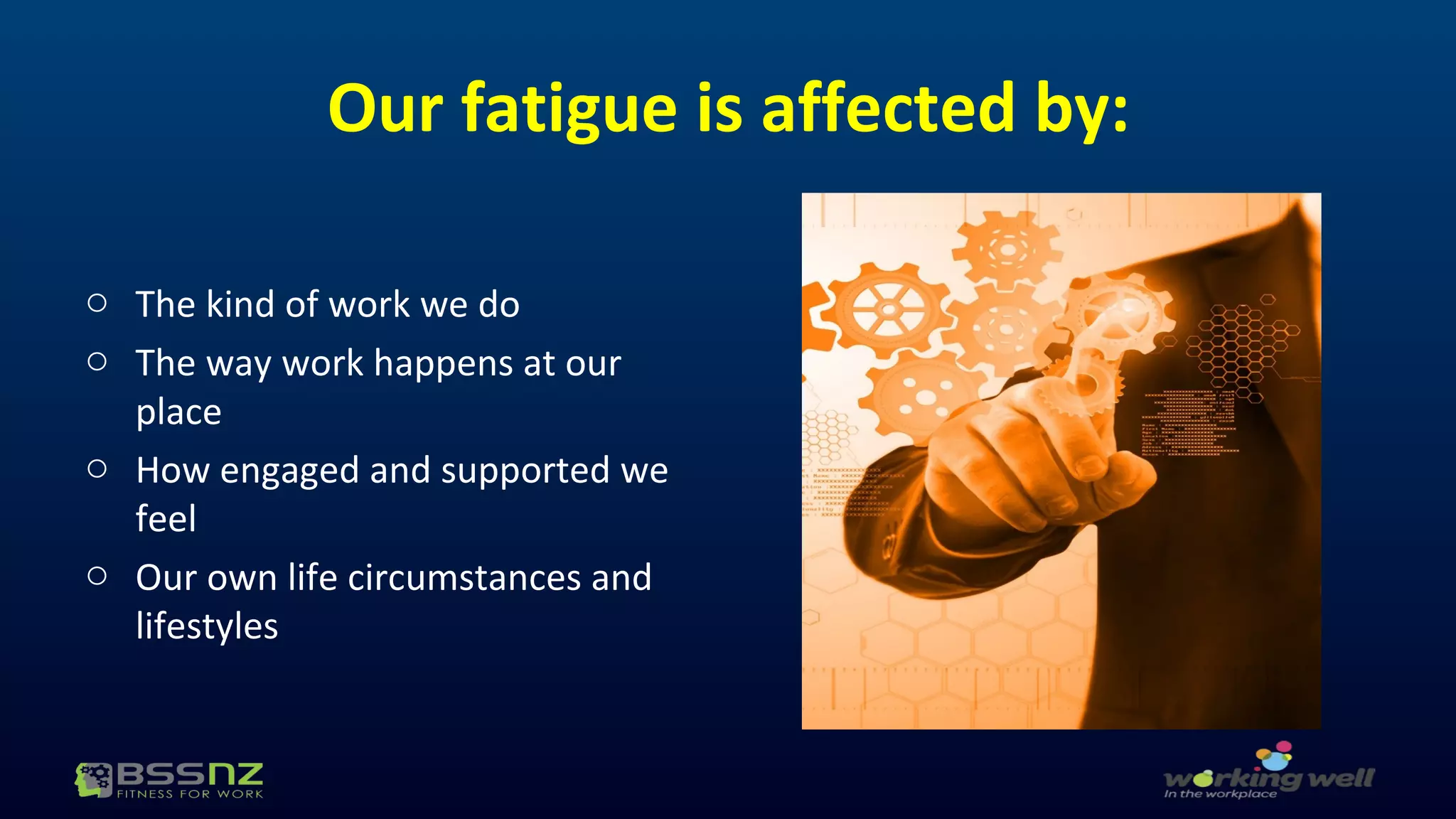 Fatigue management strategies | PPT