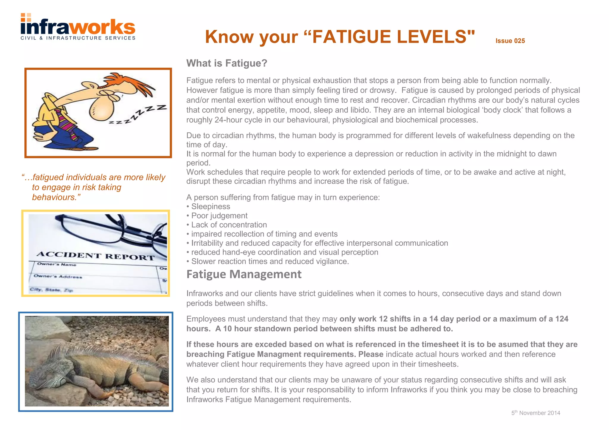 Fatigue Management Flyer | PDF