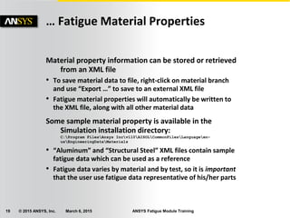 The Fatigue Analysis Module of ANSYS Mechanical | PDF