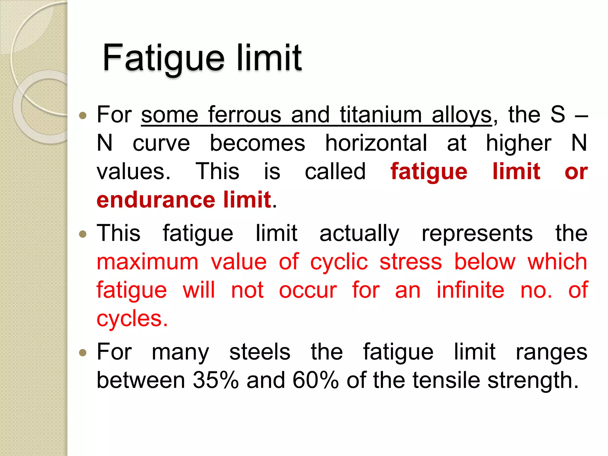 Fatigue of materials | PPTX