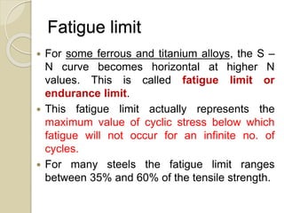Fatigue of materials | PPTX