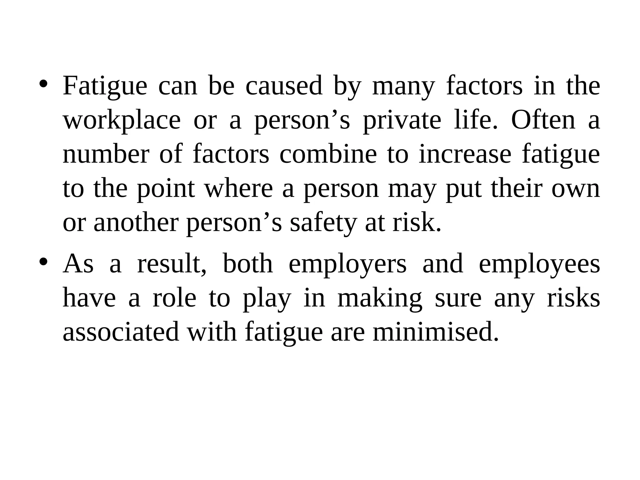 FATIGUE ppt.presentation for fatigue level | PDF