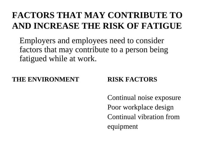 FATIGUE ppt.presentation for fatigue level | PDF | Diseases and ...