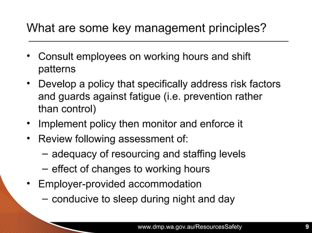 Fatigue management presentation PPT -DMIRS.ppt