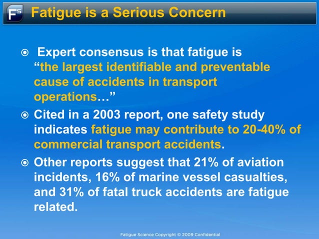 Fatigue Science Risk Management | PPTX