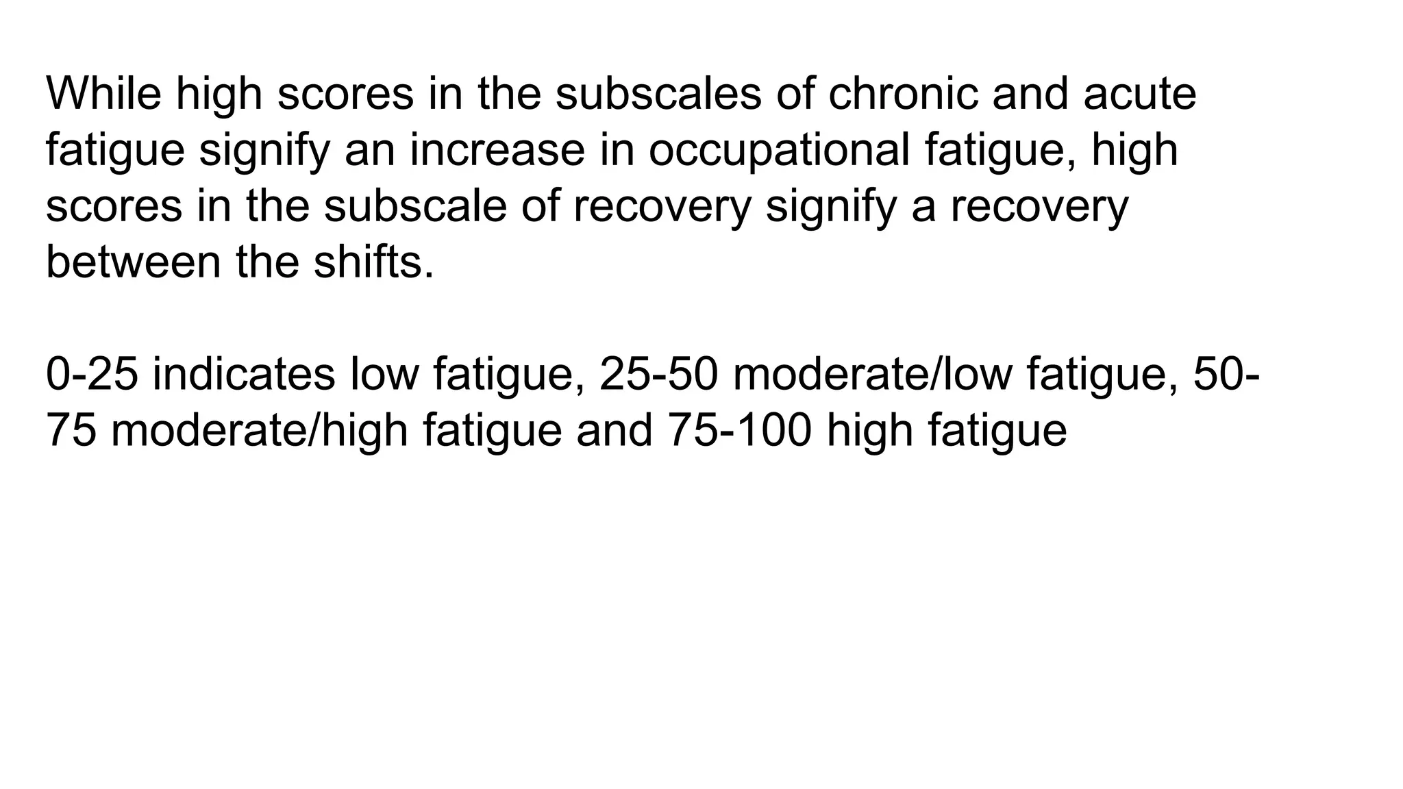 types of fatigue tools used by ergonomist | PPTX | Sleep Disorders ...