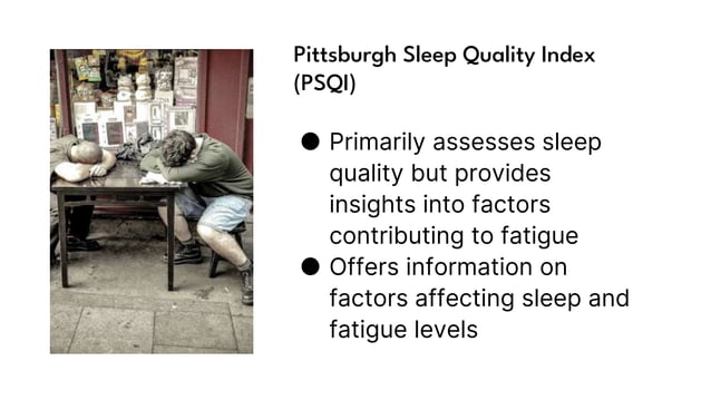 types of fatigue tools used by ergonomist | PPTX | Sleep Disorders ...